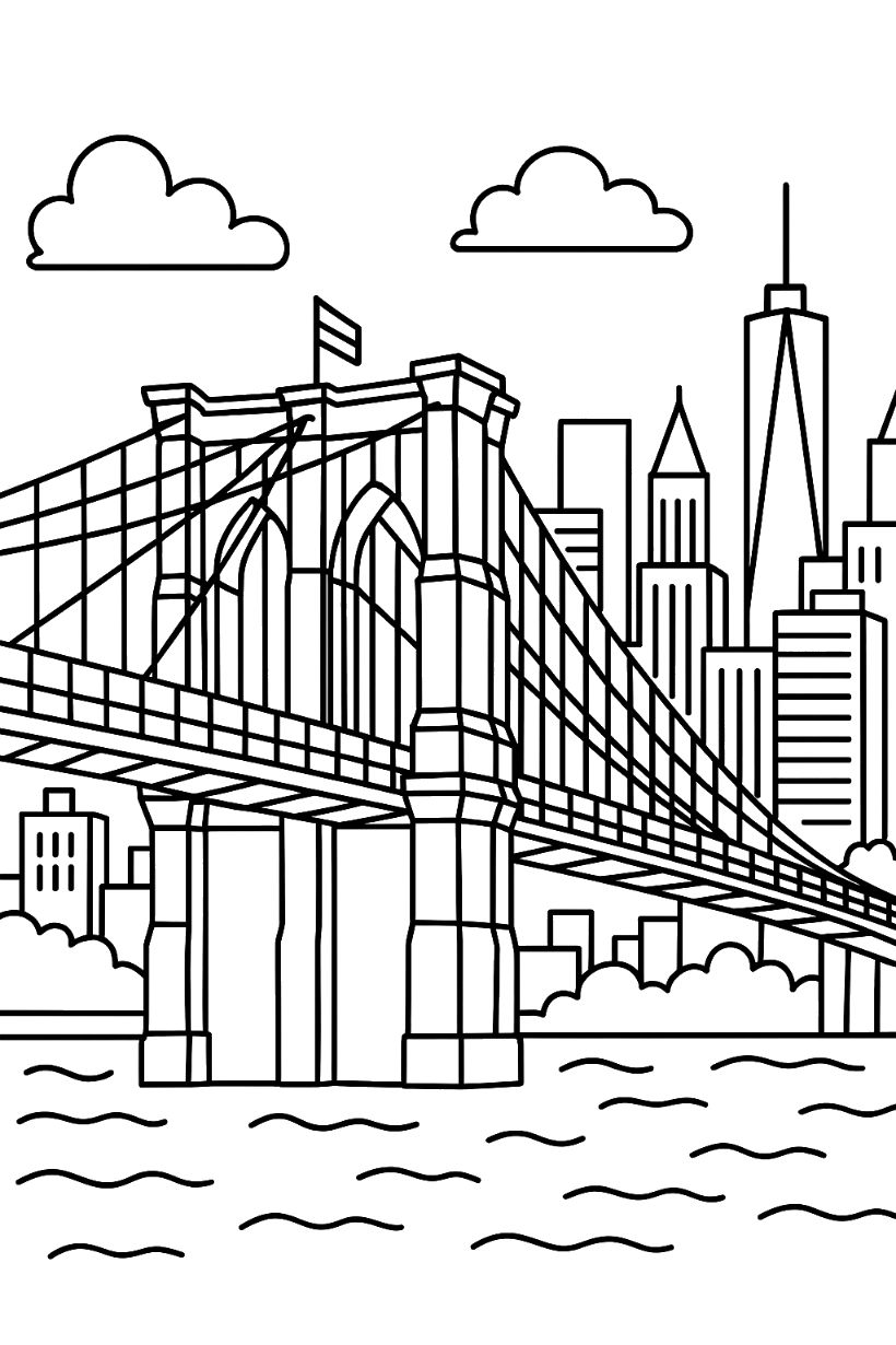 New York Coloring Pages (Free PDF Printables)