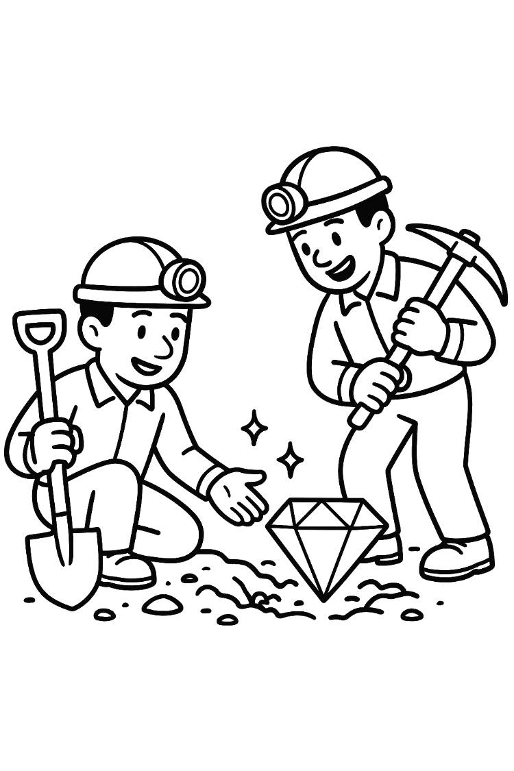 Diamond Coloring Pages (Free PDF Printables)