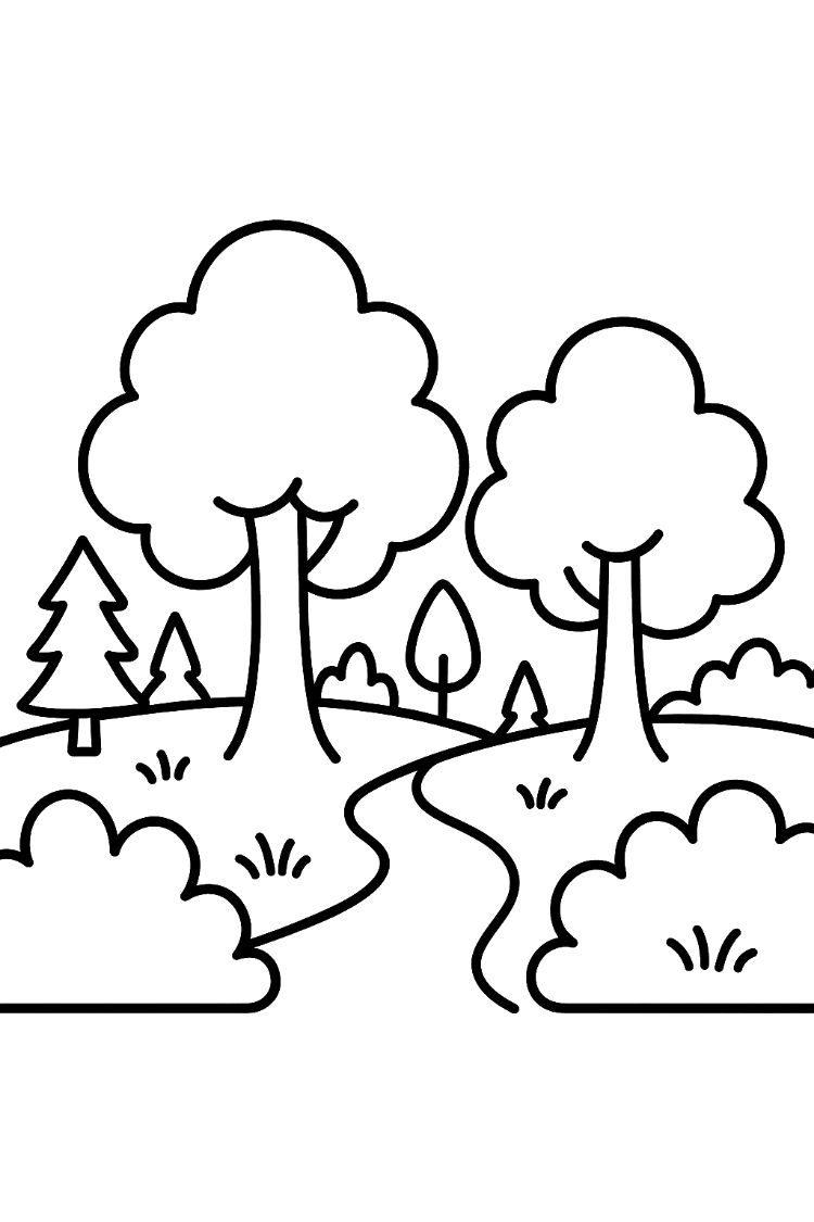 Trees Coloring Pages (40+ Free PDF Printables)