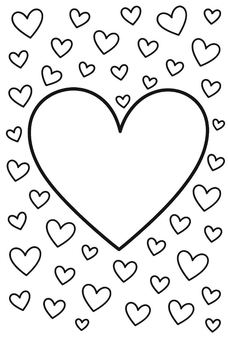 Heart Coloring Pages (Free PDF Printables)