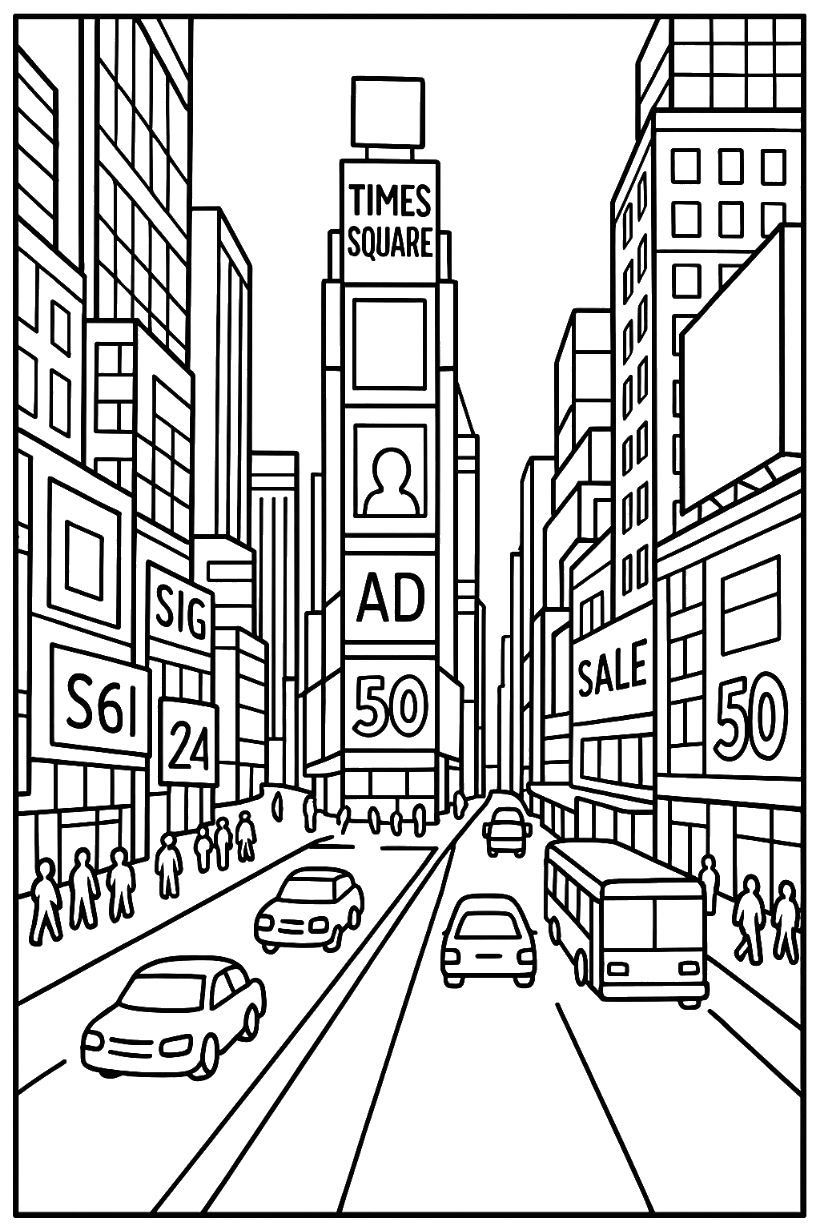 New York Coloring Pages (Free PDF Printables)